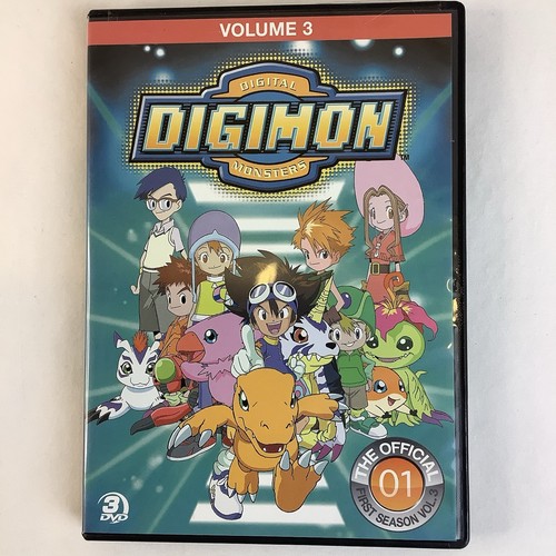 Digital Digimon Monsters DVD Official Season 1 Volume 3 Digidestined 3 ...