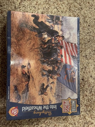 NEW Master Pieces Jigsaw Puzzle Gettysburg Into the Wheatfield Civil ...
