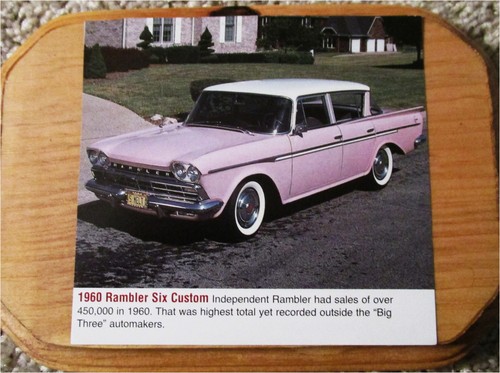 1960 AMC Rambler Six Custom 4 dr sedan Car Plaque | eBay