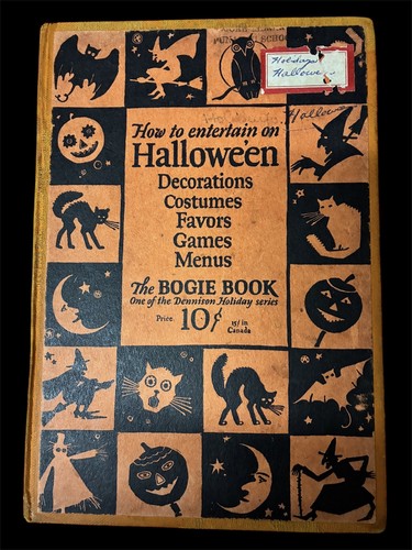 1920,s Dennison Bogie Book Halloween Decorations Costumes Entertainment ...