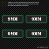 (4X) 9MM Bullet Ammo Vinyl Decal Bumper Sticker Molon Labe 9 MM Gun ...