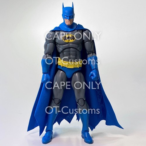 CAPE ONLY Blue Wired Short Cape For MAFEX Knight Crusader Batman | eBay