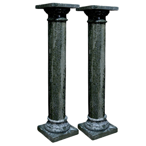 Pair of Green Granite Columns Italian Interior Design H 100cm | eBay