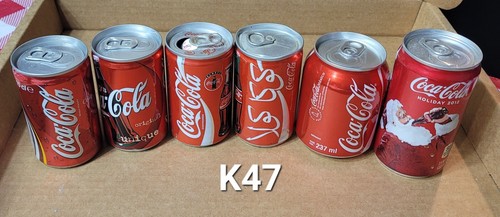 Coca Cola Cans, 6pk Mini Cans Misc, Empty - READ - K47 | eBay