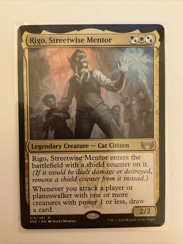 MTG Rigo, Streetwise Mentor Streets of New Capenna 215/281 Regular Rare ...