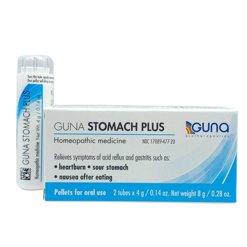 GUNA Stomach Plus Homeopathic Digestive Stomach Acid Balance - 2 Tubes ...