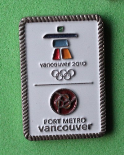 Port metro Vancouver Authentic 2010 Vancouver Olympic pin badge | eBay