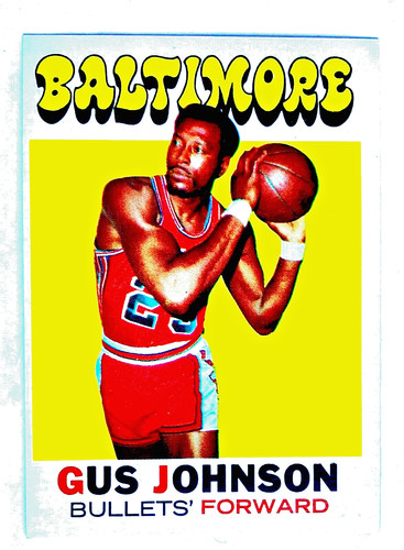 1971-72 TOPPS Gus Johnson * Card #77 Baltimore Bullets Great! | eBay
