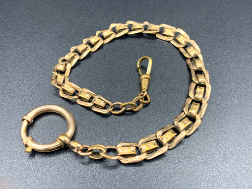 Victorian German UNION Graduated Gold Filled Pocket Watch Chain ...