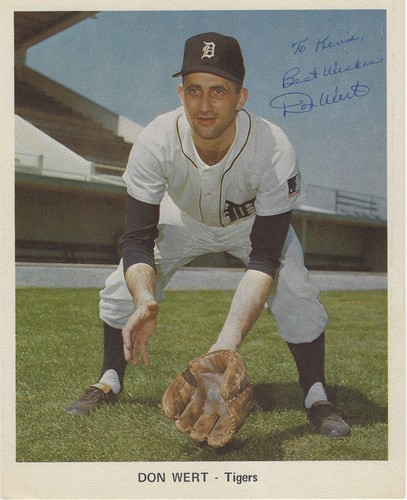 Don Wert Autographed Signed 7x9 Photo - MLB Tigers Senators WSC - w/COA ...