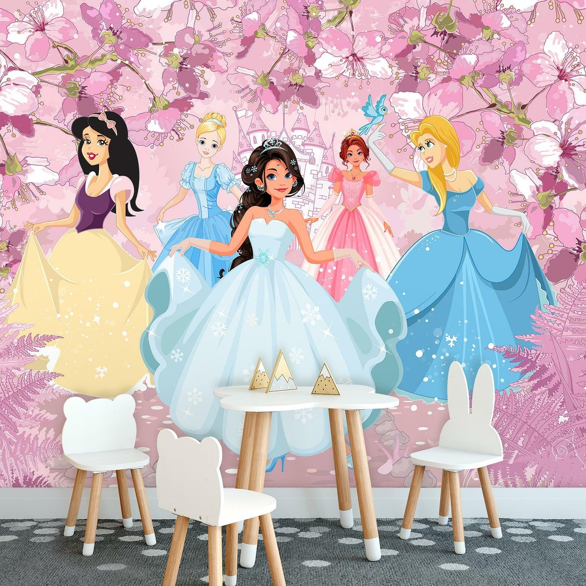 Disney Prinzessin Tapete Belle Disney Princess Fashion Doll Set Ariel,