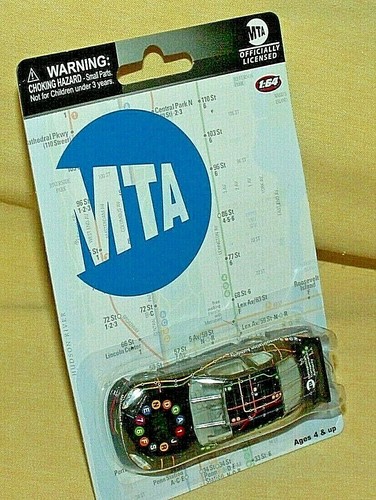 NEW YORK MAP RETRO BLACK CAR MTA METRO TRANS AUTH 1:64 NEW LTD ED ...