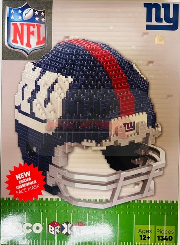 New York Giants FOCO NFL BRXLZ Team Helmet 3-D Construction Block Set ...