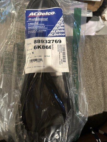 ACDelco Professional 6K868 Standard V-Ribbed Serpentine Belt | eBay