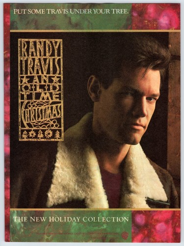 RANDY TRAVIS CHRISTMAS 8"x11" Pinup 1980's Country Music Magazine Page ...