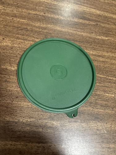 Vintage dark Green Tupperware 238-42 Round Replacement LID, 5.5”. With ...