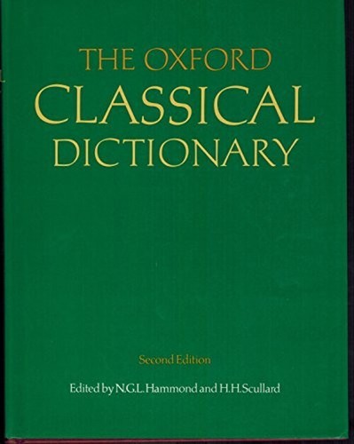 The Oxford Classical Dictionary Hardcover 9780198691174 | eBay