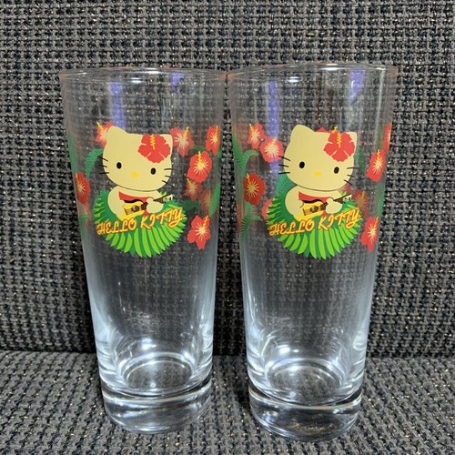 2002 Sanrio Rare Sunburn Ganguro Hello Kitty Glass Set 15.2inch High ...
