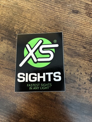 XS Sights Fastest In Any Light Pistol Night Sight Vinyl Sticker Decal ...