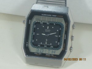 Citizen Dual Analog Digital Time Track 30-0055 LCD & Quartz Watch