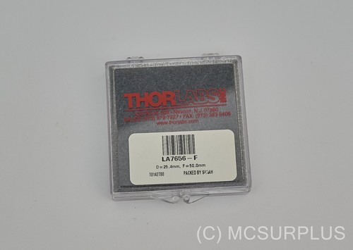 Thorlabs LA7656-F/LA7656-E3 1 inch ZnSe Plano-Convex Lens, f = 50.1 mm ...