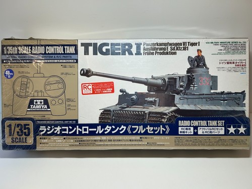 Vintage 1/35 TAMIYA TIGER I Early Version R/C German WWII Heavy Tank ...