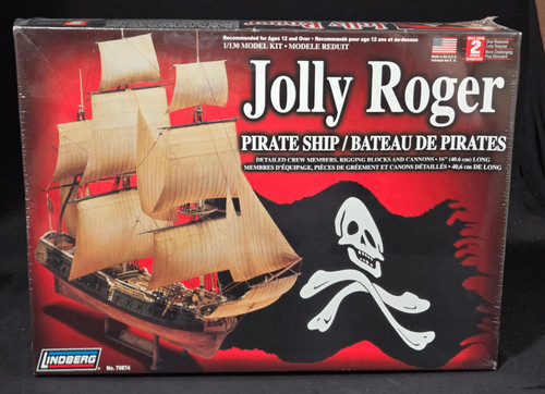 Linberg Model Kit Jolly Roger Pirate Ship 1:130 Scale Kit# 70874 New ...