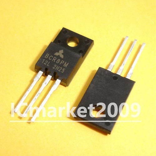 50 PCS BCR8PM-12L TO-220F BCR8PM-12 Triac Medium Power Use Transistor ...