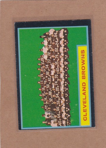 1962 TOPPS FOOTBALL CLEVELAND BROWNS TEAM #37 VGEX *A17754 | eBay