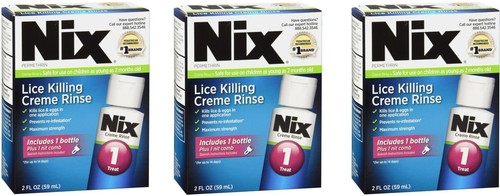 Nix Lice Killing Cream Rinse 2oz (3 Pack) | eBay