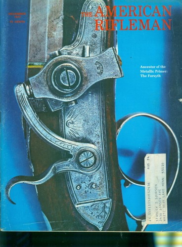 1973 American Rifleman Magazine: Ancestor Of The Metallic Primer: The ...