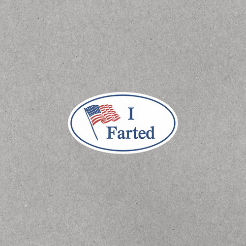I Farted Funny Patriotic Sticker American Flag Humor Gag Gift Idea ...