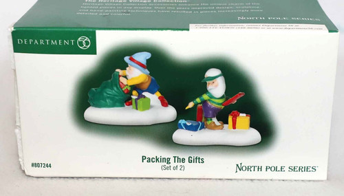 DEPT 56 NORTH POLE PACKING THE GIFTS 807244 VILLAGE CHRISTMAS | eBay