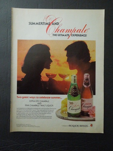 1978 CHAMPALE Magazine Ad - Two Great Ways To Celebrate Summer | eBay