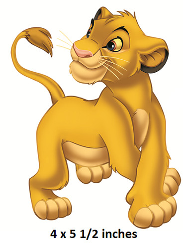 Simba Cub Decal Disney Lion King Wall Sticker Peel & Stick Art Movie ...