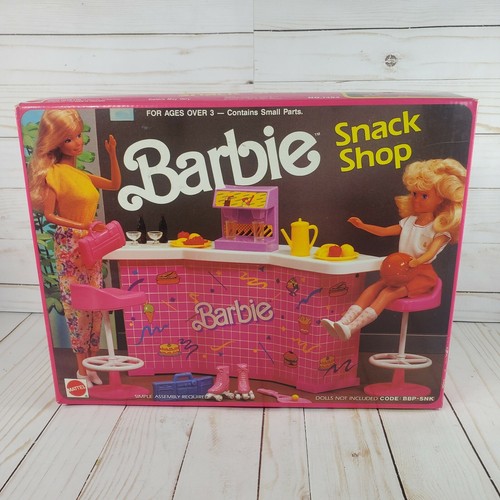Vintage 1989 Barbie Snack Shop No.7484 Playset CIB Open Box Unused ...
