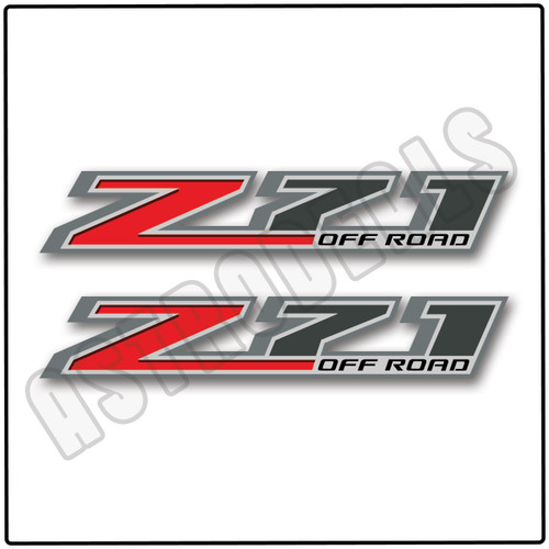 Set of 2 - Z71 Off Road Decals stickers Chevy Silverado GMC Sierra 2014 ...