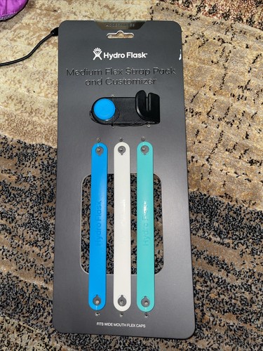 Hydro Flask Med Flex Strap Pack and Customizer Accessories - White, Blue, Teal | eBay