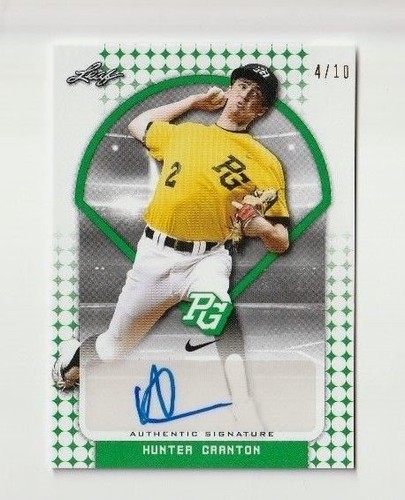 2018 HUNTER CRANTON LEAF PERFECT NATIONAL SHOWCASE AUTO GREEN ROOKIE #4 ...