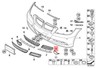 Genuine BMW E90 Sedan Front Bumper Closed Grille Grid Left OEM ...