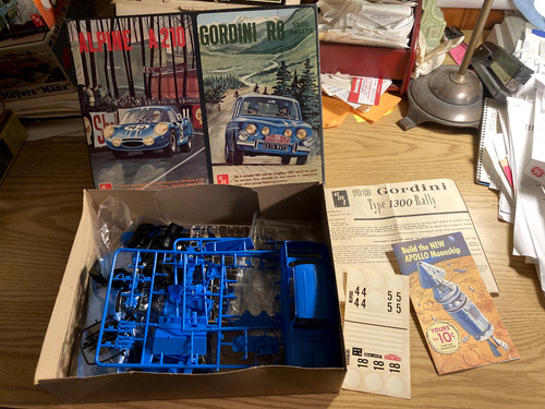 Alpine A210 and Gordini R8- Two AMT 1/24th scale plastic model kits. | eBay