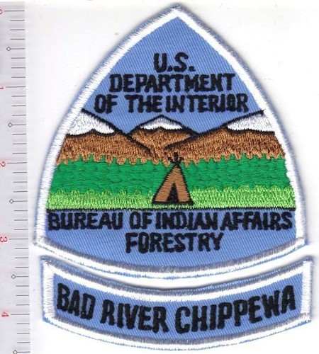 Tribal Firemen Bad River Chippewa Hot Shots Crew BIA Patch vel NO ...