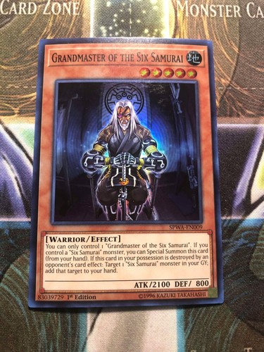 GRANDMASTER OF THE SIX SAMURAI *** 1ST EDITION SUPER RARE SPWA-EN009 ...