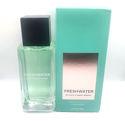 BATH AND BODY WORKS FRESHWATER COLOGNE FOR MEN 3.4 FL OZ (NEW IN BOX ...