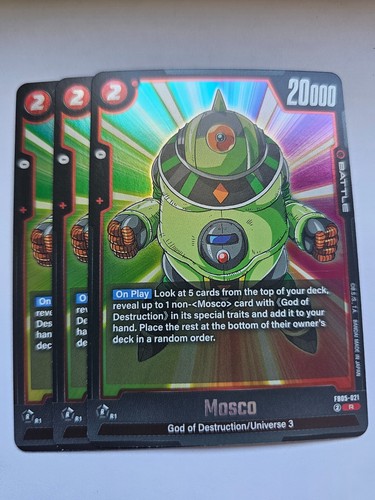 Mosco R FB05-021 X3 Dragon Ball Fusion World New Adventure | eBay