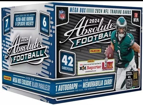 2024 PANINI ABSOLUTE NFL FOOTBALL TRADING CARD SEALED MEGA BOX PRESALE ...