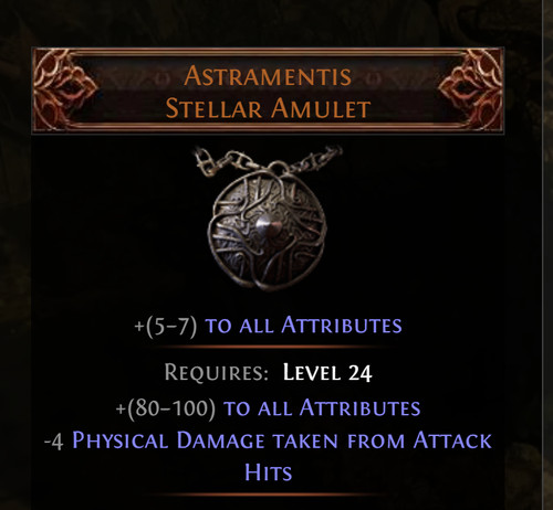 PATH OF EXILE 2 DAWN OF THE HUNT PC/XBOX/PS5 Astramentis Amulet 6/120 ...