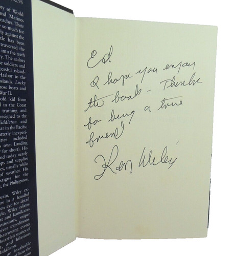 Lucky Thirteen D Day in Pacific US Coast Guard SIGNED by WWII Veteran ...