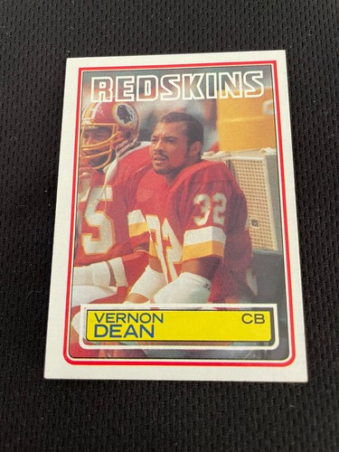 VERNON DEAN ROOKIE WASHINGTON REDSKINS 1983 TOPPS LEGEND RC FOOTBALL ...