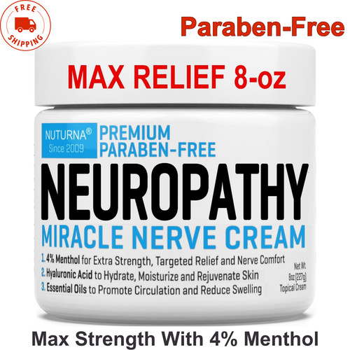 Neuropathy Nerve Relief Cream Natural, Maximum Strength for Feet Hands ...